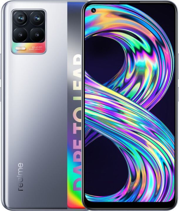 Smartfony realme 8 6/128GB srebrny